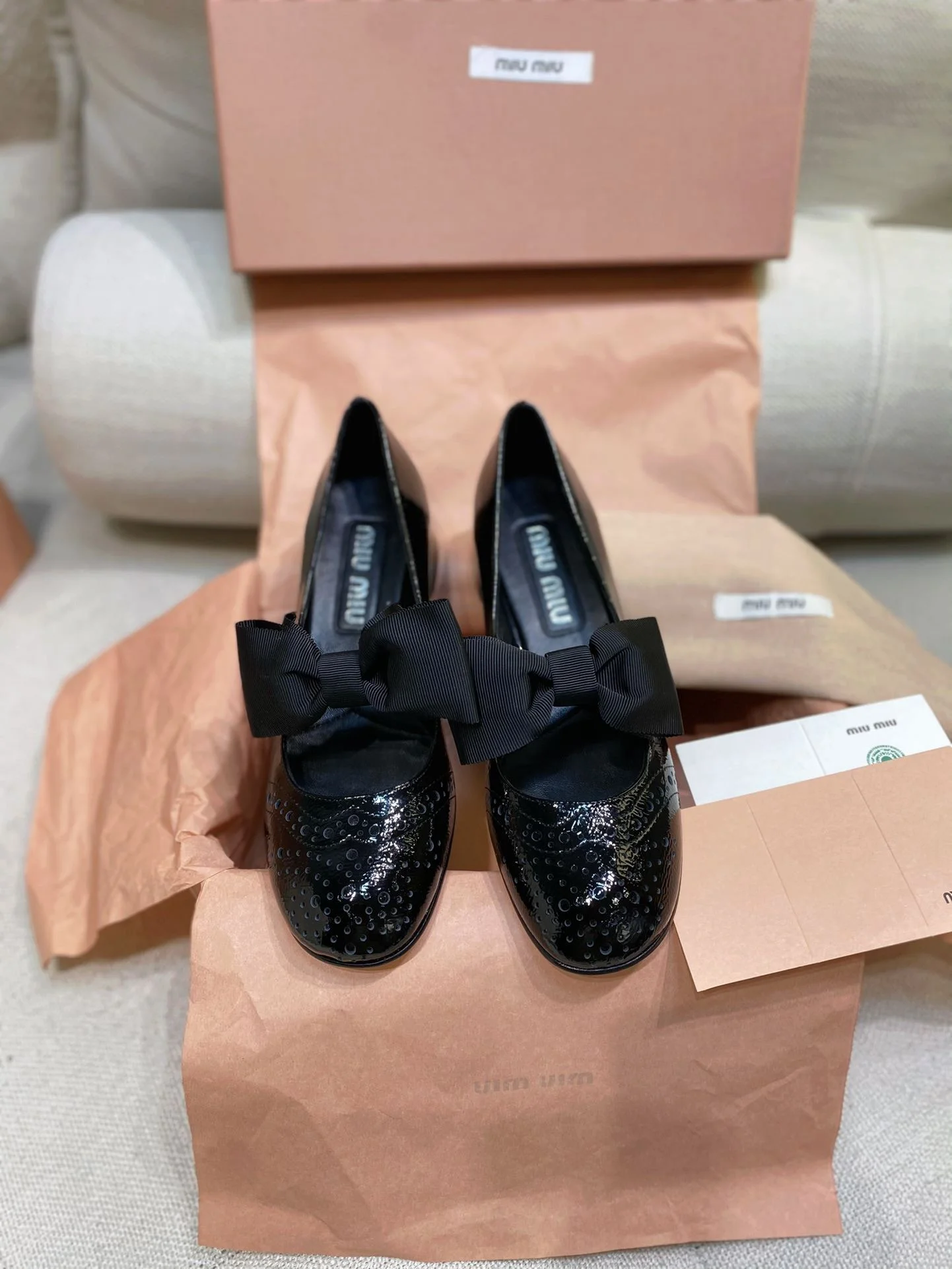 Brand-authenticated Miu Miu Shoes