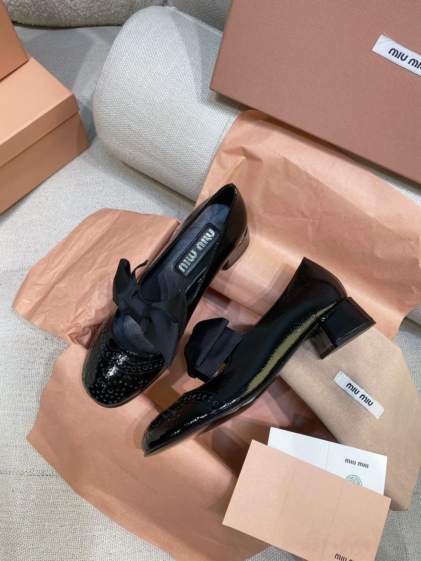 Brand-authenticated Miu Miu Shoes