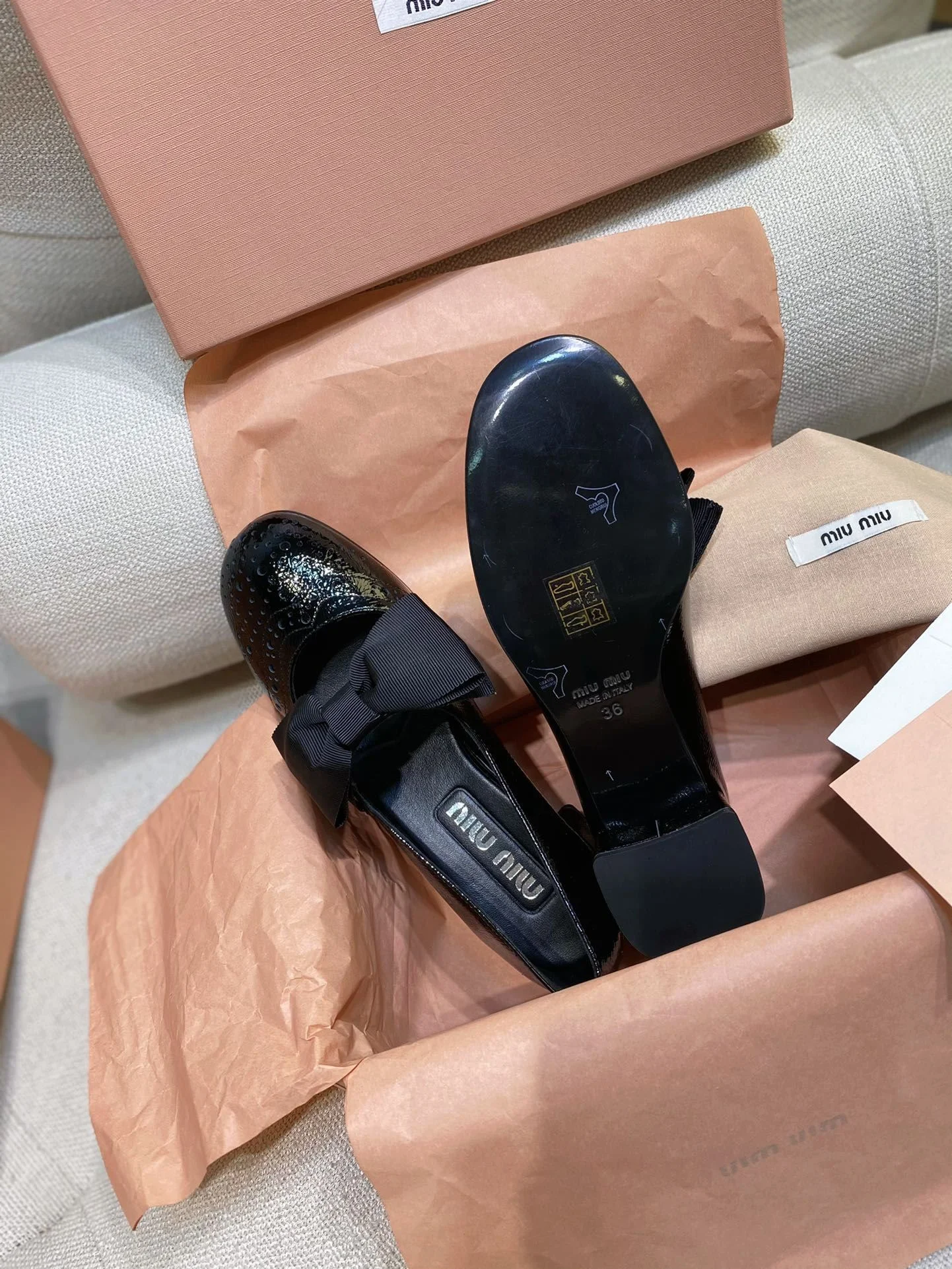 Brand-authenticated Miu Miu Shoes