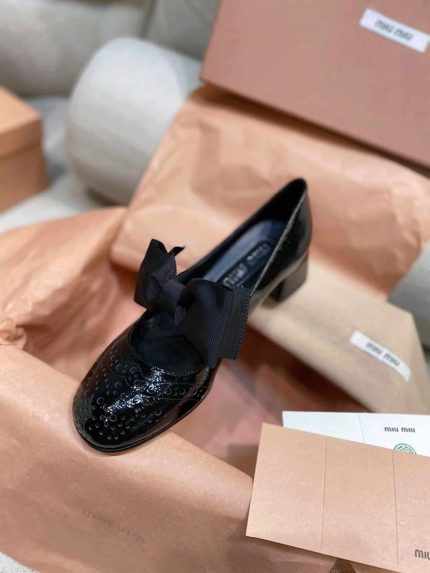 Brand-authenticated Miu Miu Shoes