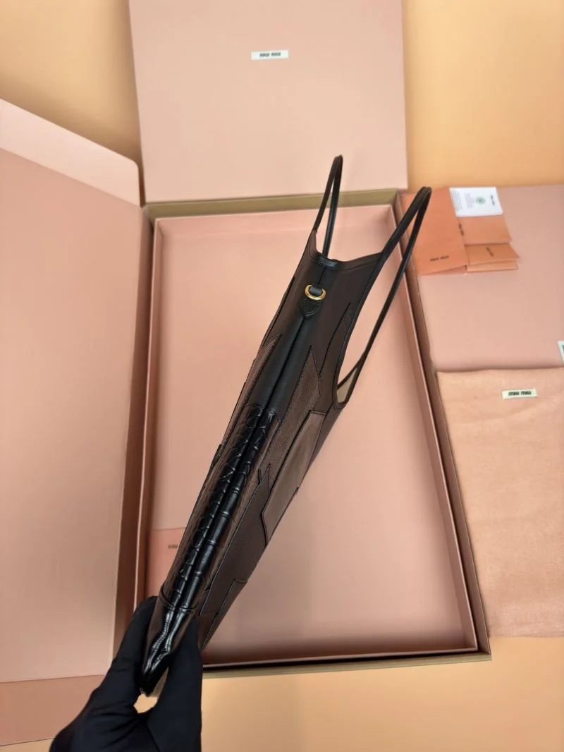 Brand-authenticated Miu Miu Shopping Bags