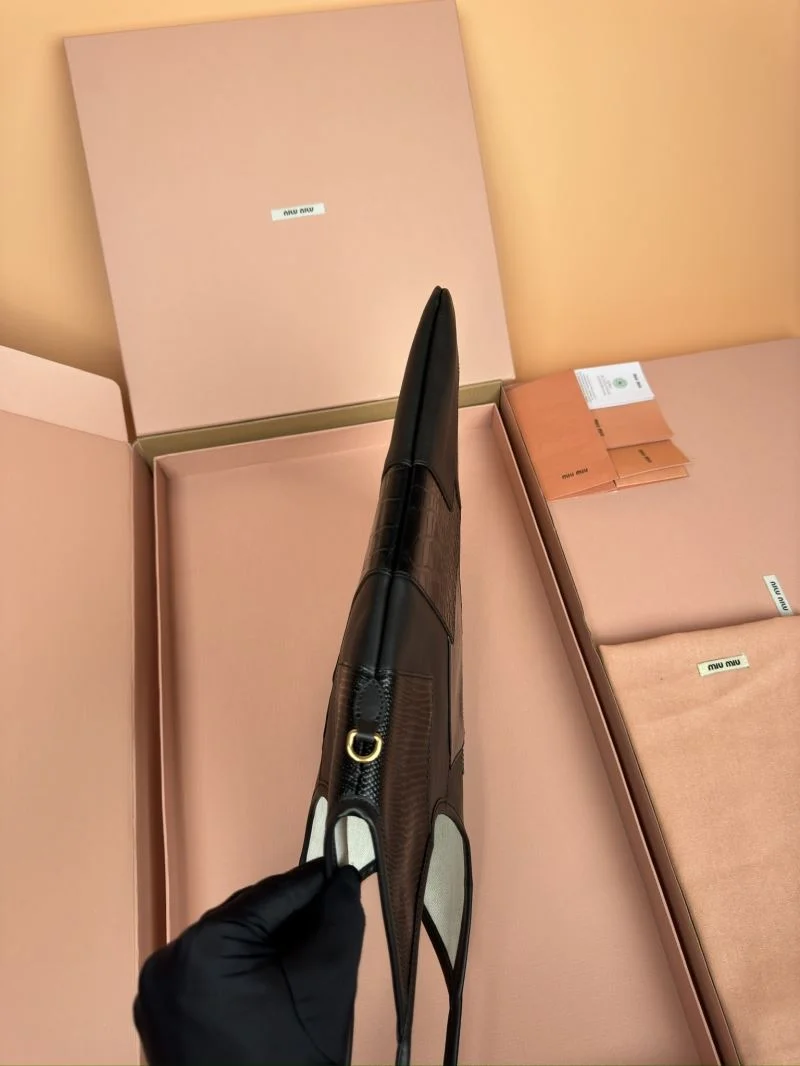 Brand-authenticated Miu Miu Shopping Bags