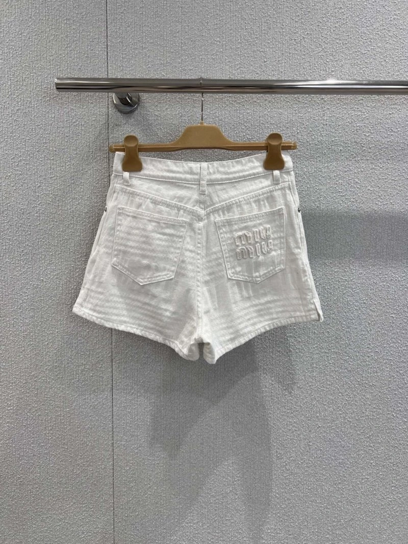 Brand-authenticated Miu Miu Short Pants