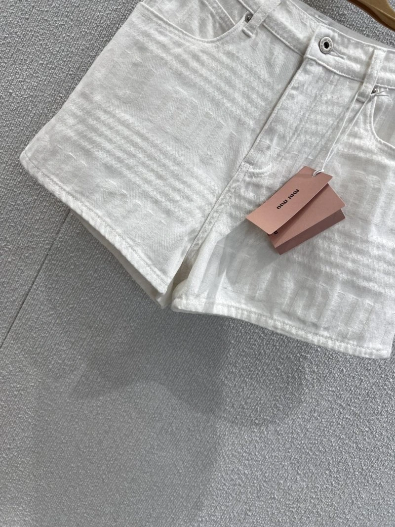 Brand-authenticated Miu Miu Short Pants