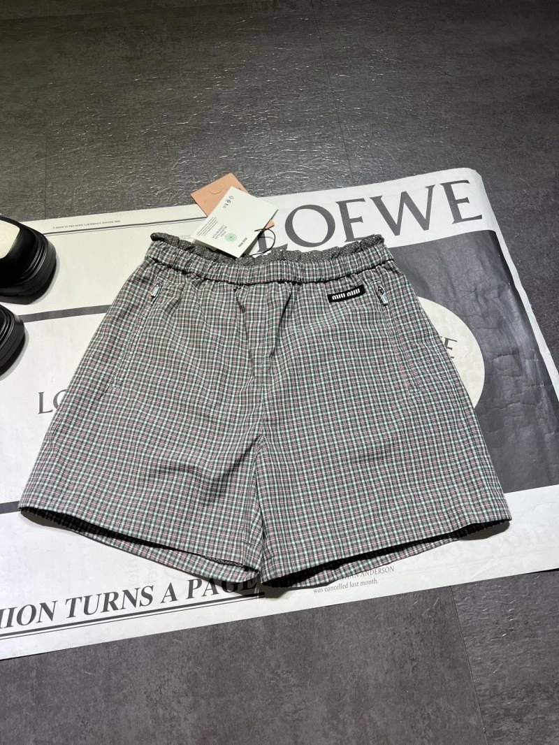 Brand-authenticated Miu Miu Short Pants
