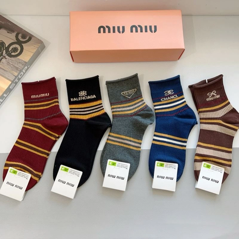 Brand-authenticated Miu Miu Socks