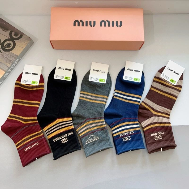 Brand-authenticated Miu Miu Socks