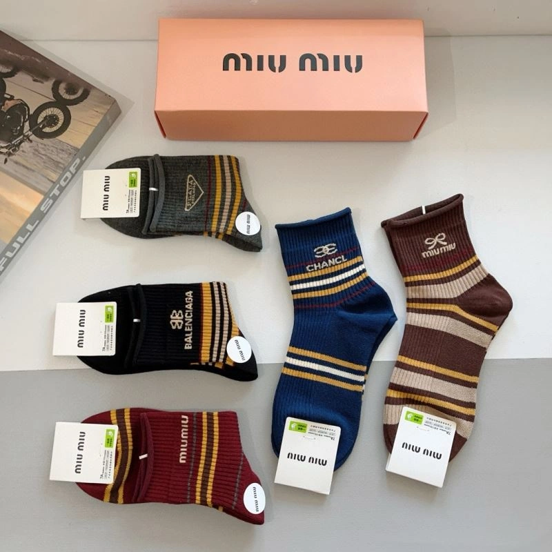 Brand-authenticated Miu Miu Socks