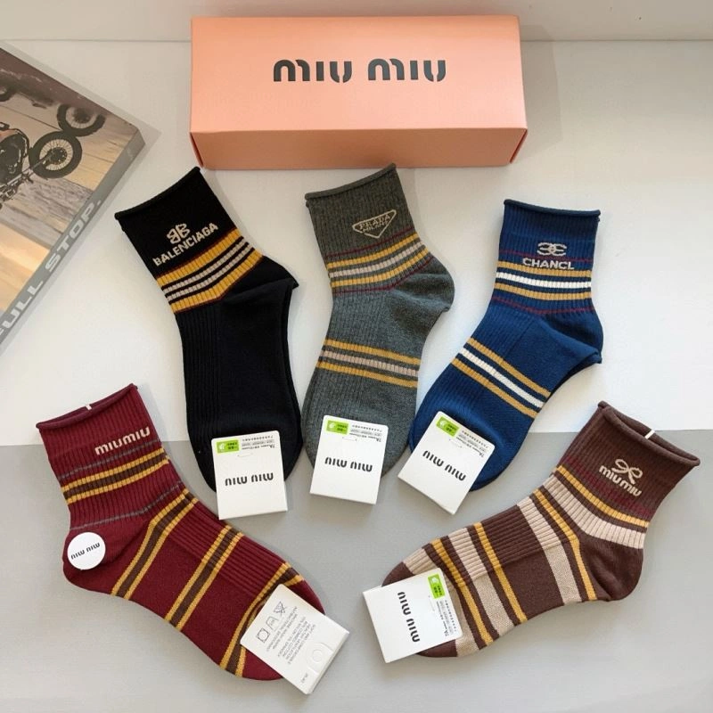 Brand-authenticated Miu Miu Socks