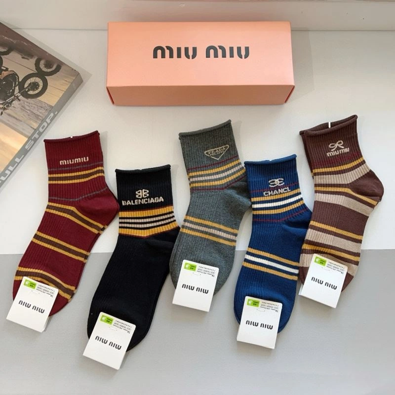 Brand-authenticated Miu Miu Socks