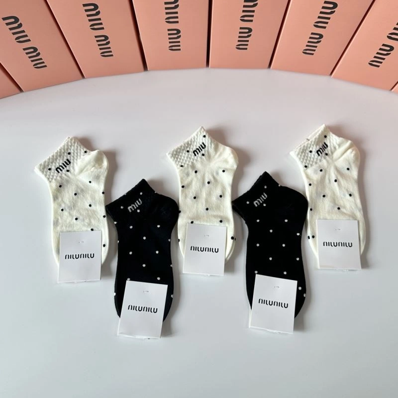 Brand-authenticated Miu Miu Socks