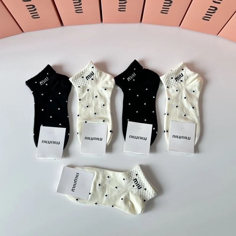 Brand-authenticated Miu Miu Socks