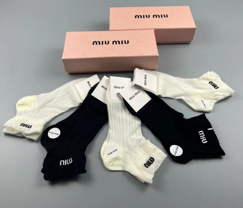 Brand-authenticated Miu Miu Socks