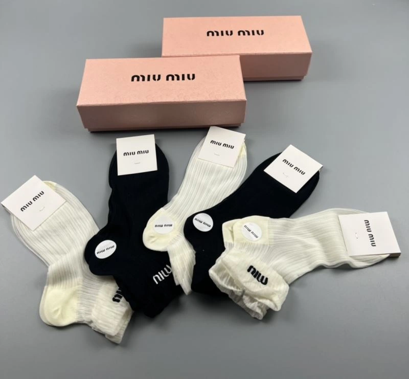 Brand-authenticated Miu Miu Socks