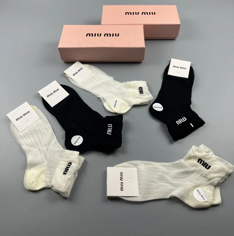 Brand-authenticated Miu Miu Socks