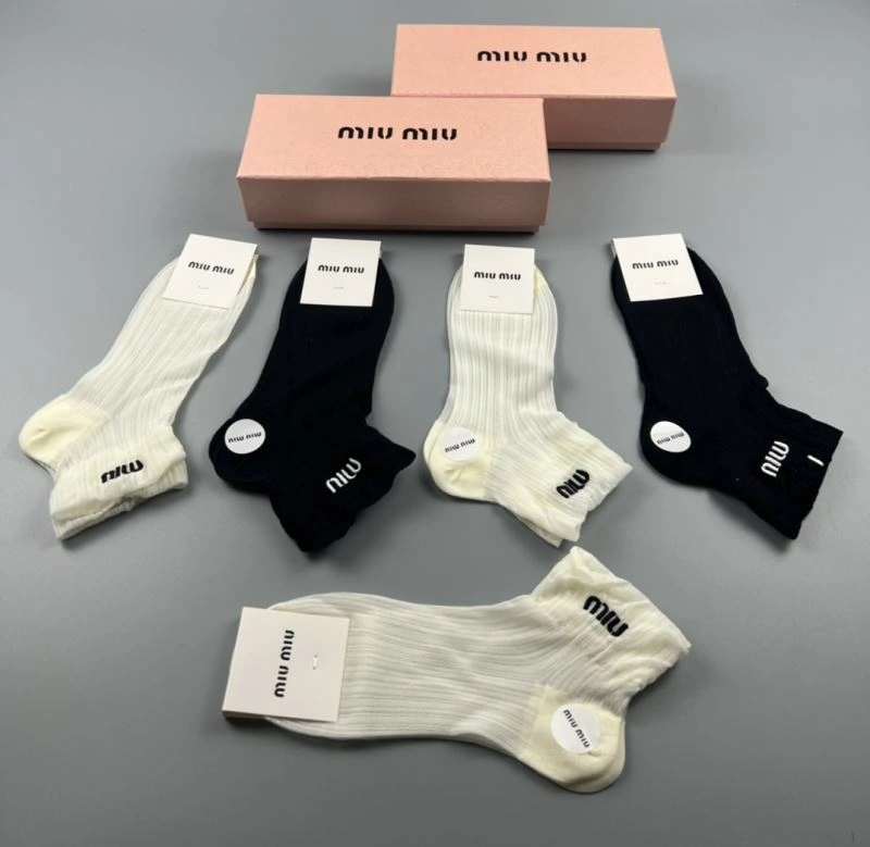 Brand-authenticated Miu Miu Socks