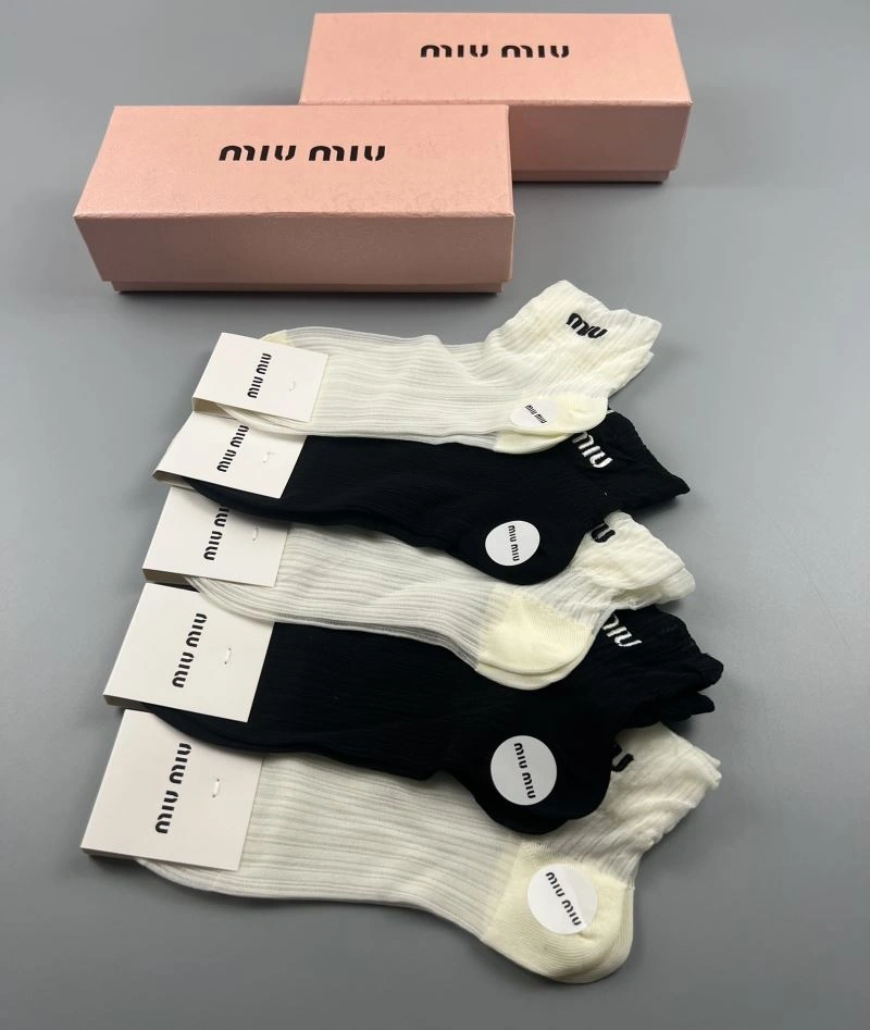 Brand-authenticated Miu Miu Socks