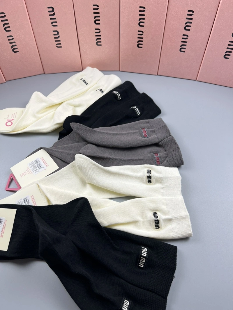 Brand-authenticated Miu Miu Socks