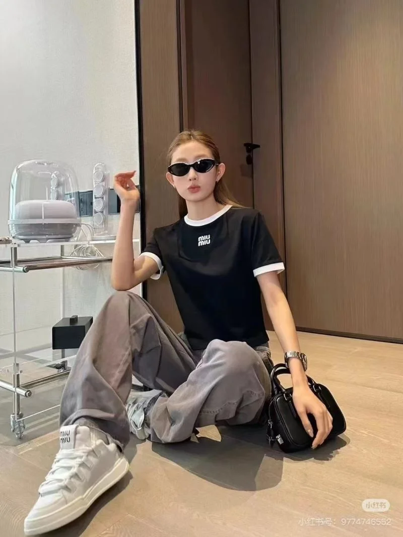 Precise copy Miu Miu T-Shirts
