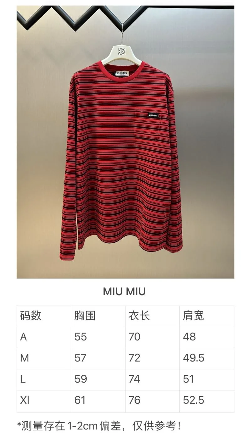 Mirror quality Miu Miu T-Shirts
