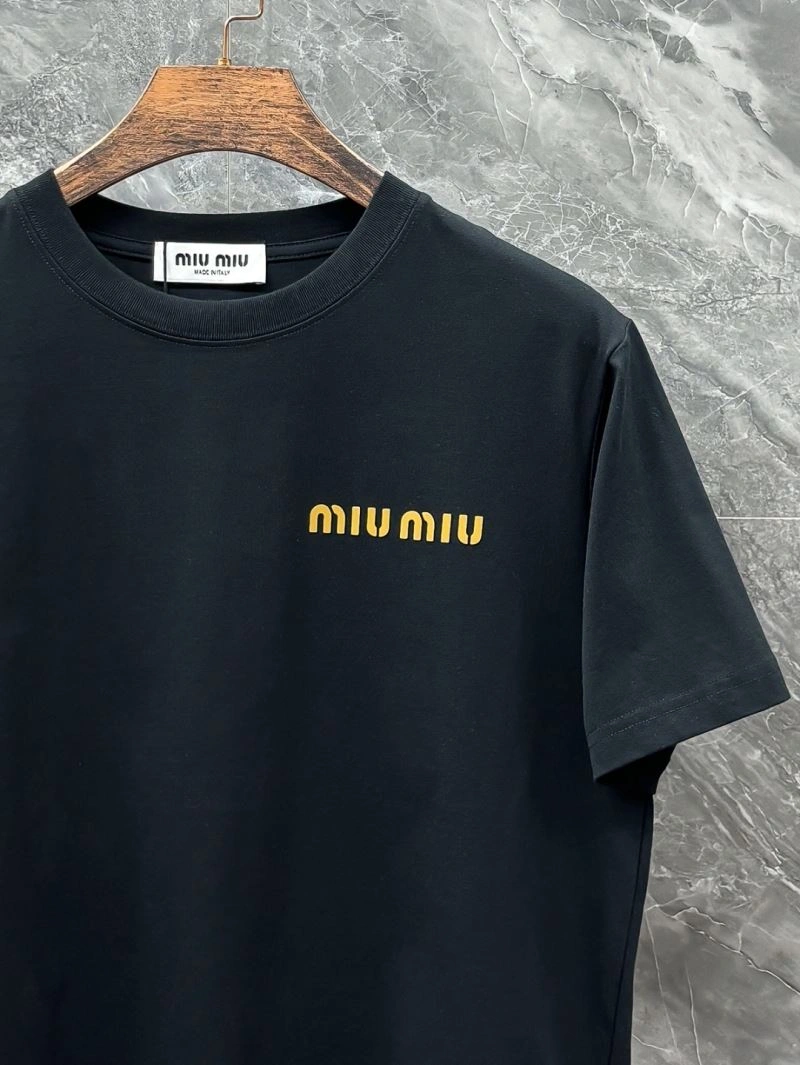 Brand-authenticated Miu Miu T-Shirts