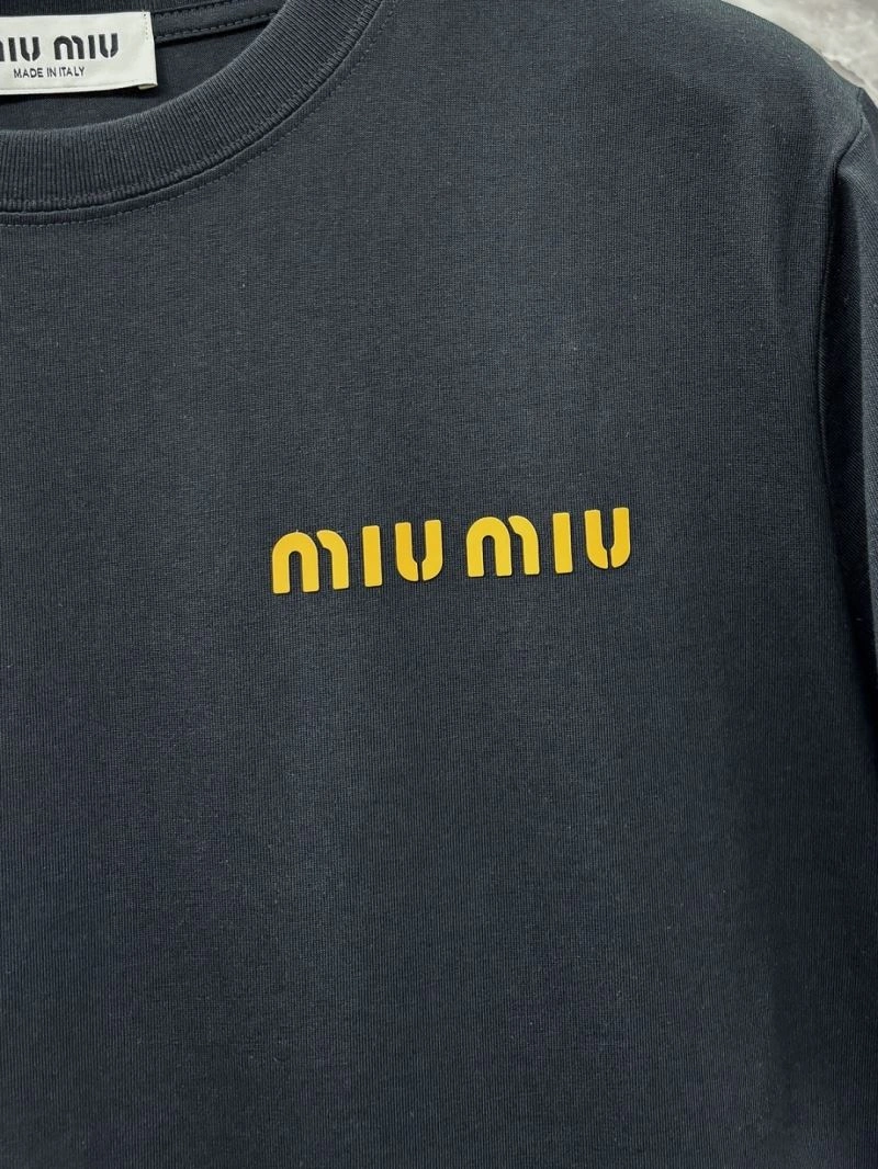 Brand-authenticated Miu Miu T-Shirts