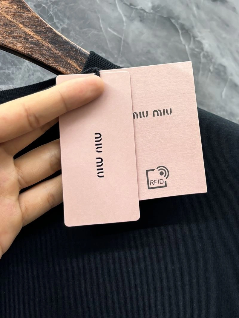 Brand-authenticated Miu Miu T-Shirts