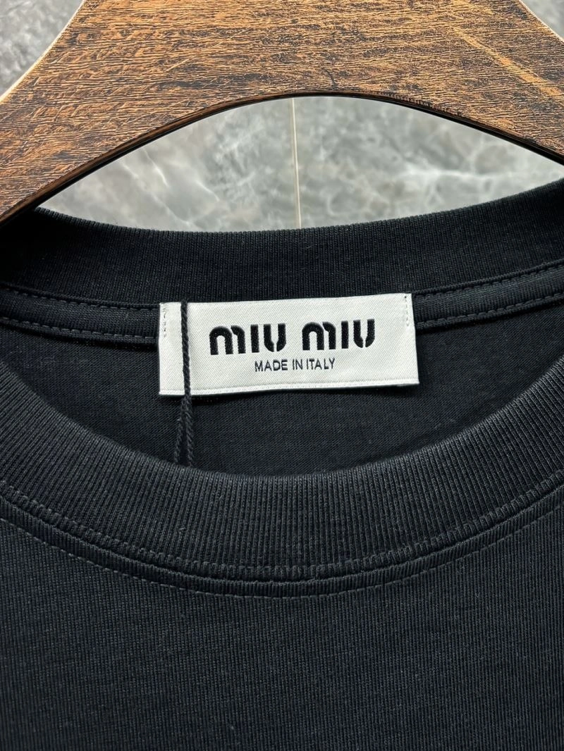 Brand-authenticated Miu Miu T-Shirts