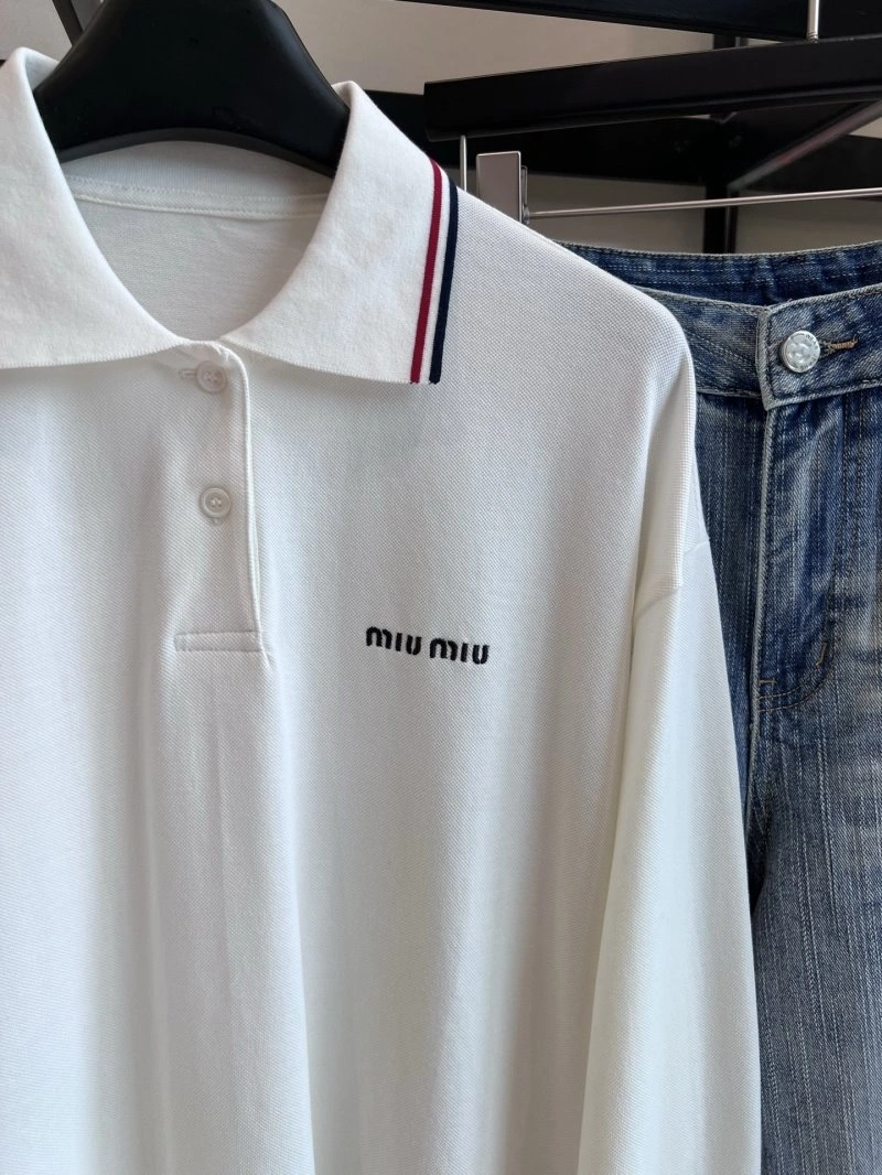 Brand-authenticated Miu Miu T-Shirts