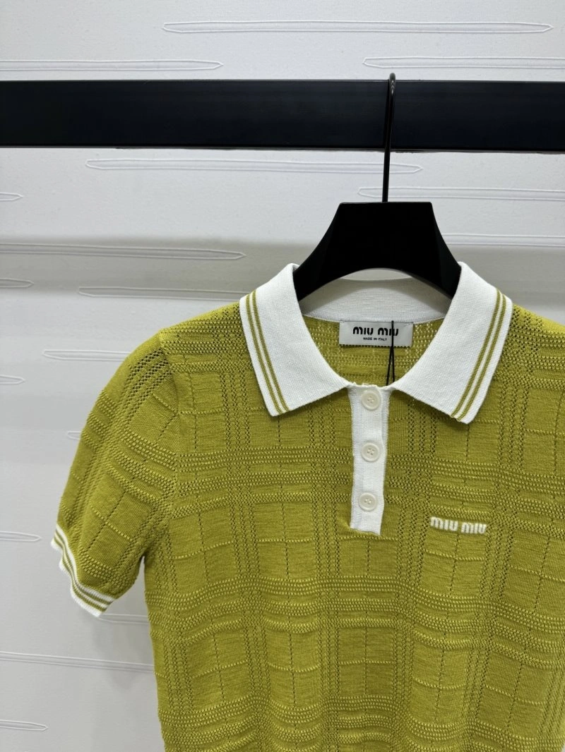 Brand-authenticated Miu Miu T-Shirts