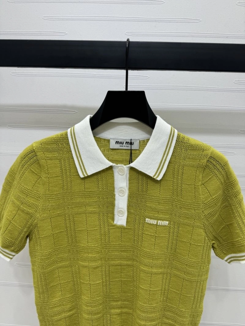 Brand-authenticated Miu Miu T-Shirts
