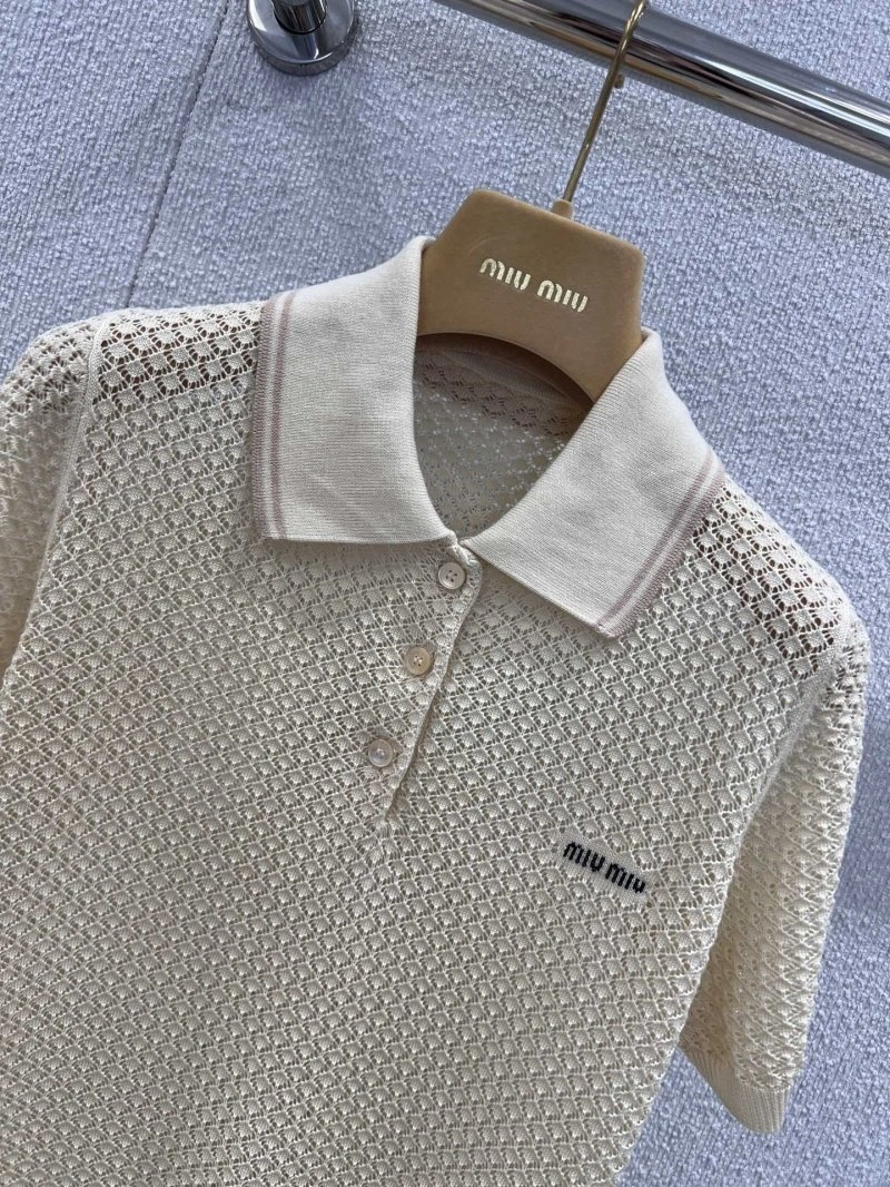 Brand-authenticated Miu Miu T-Shirts