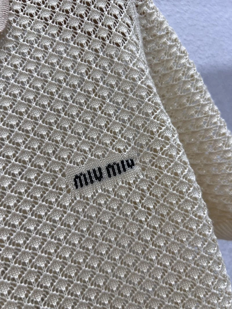 Brand-authenticated Miu Miu T-Shirts