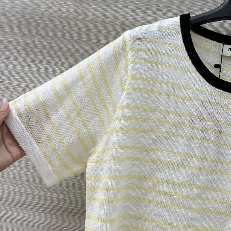 Brand-authenticated Miu Miu T-Shirts