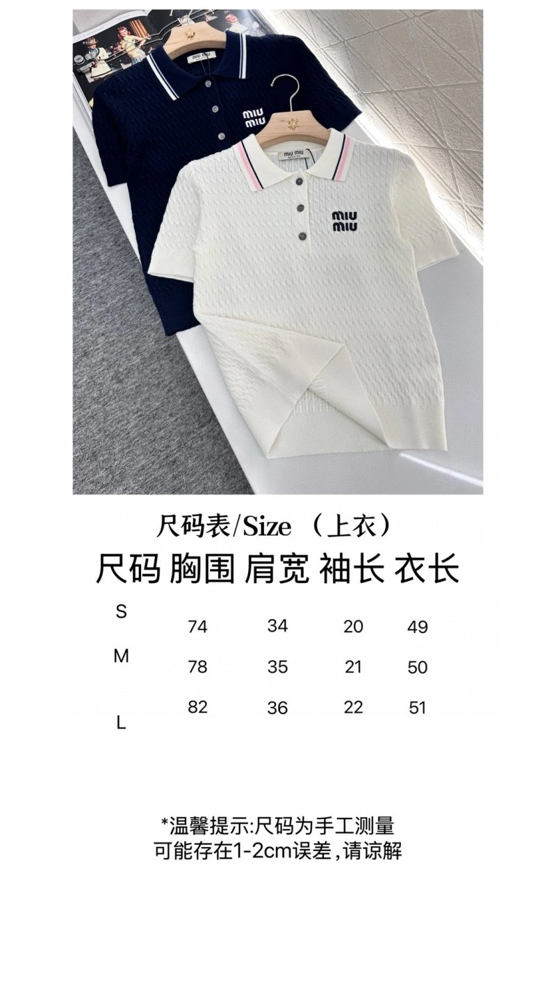 Precise copy Miu Miu T-Shirts