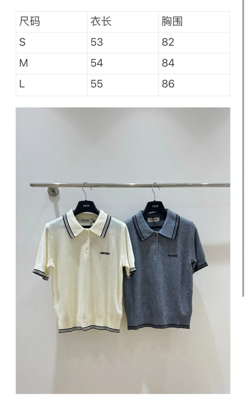 Brand-authenticated Miu Miu T-Shirts