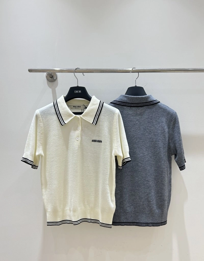 Brand-authenticated Miu Miu T-Shirts