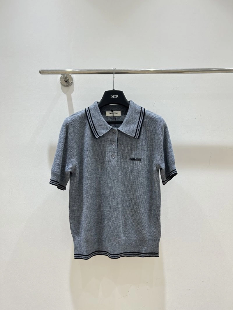 Brand-authenticated Miu Miu T-Shirts
