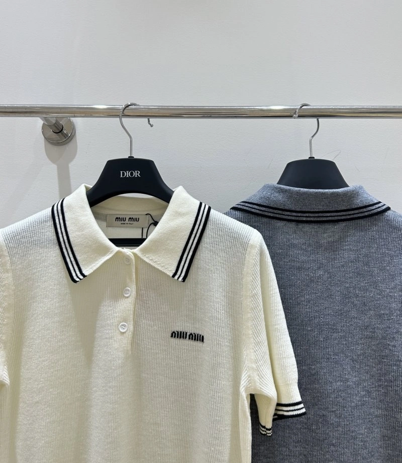 Brand-authenticated Miu Miu T-Shirts