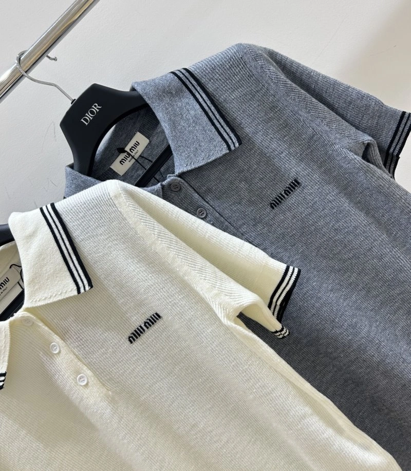 Brand-authenticated Miu Miu T-Shirts