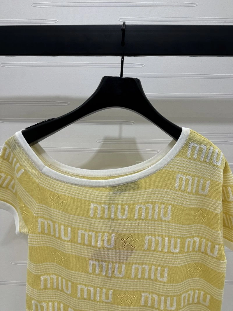 Exact replica Miu Miu T-Shirts
