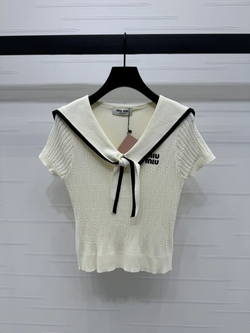 Brand-authenticated Miu Miu T-Shirts