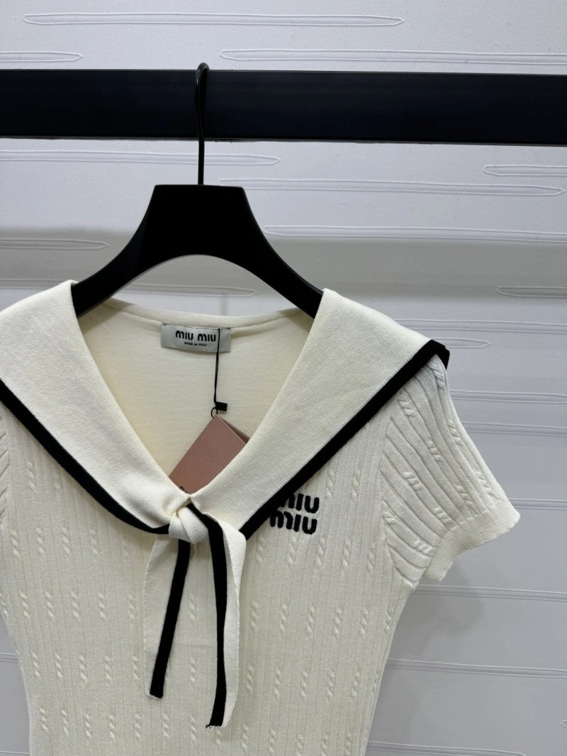 Brand-authenticated Miu Miu T-Shirts