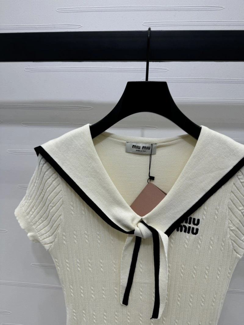 Brand-authenticated Miu Miu T-Shirts