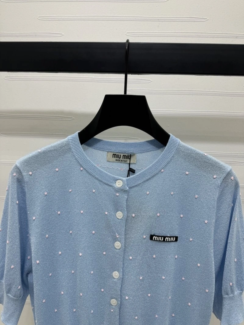 Brand-authenticated Miu Miu T-Shirts