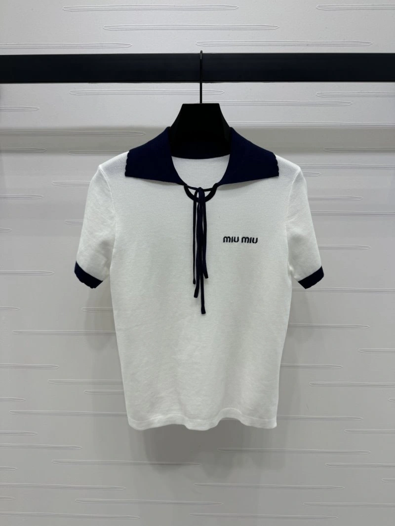 Brand-authenticated Miu Miu T-Shirts