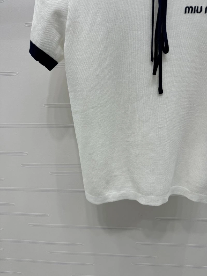 Brand-authenticated Miu Miu T-Shirts