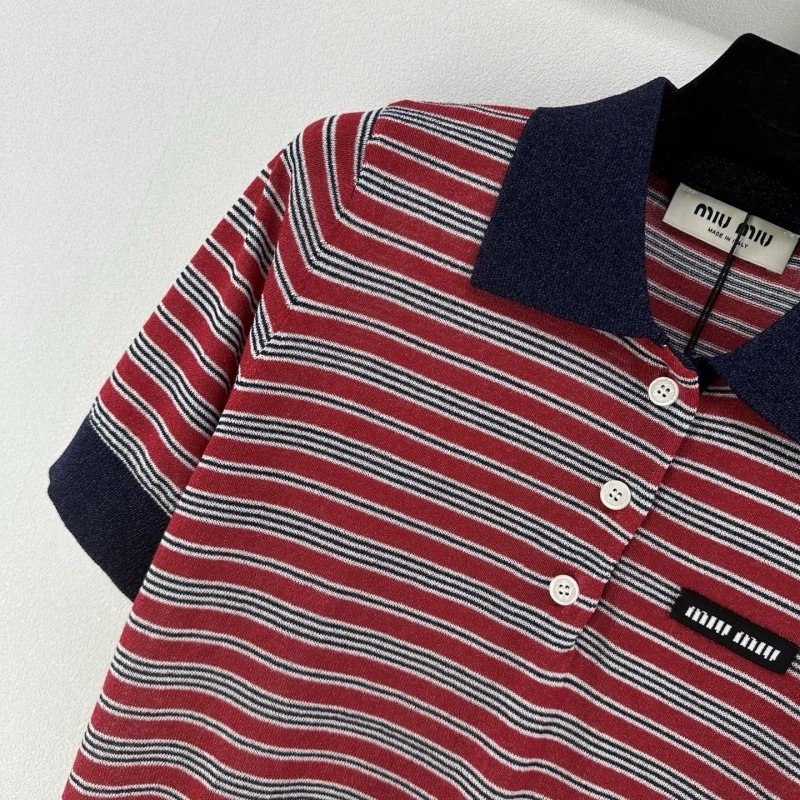 Brand-authenticated Miu Miu T-Shirts