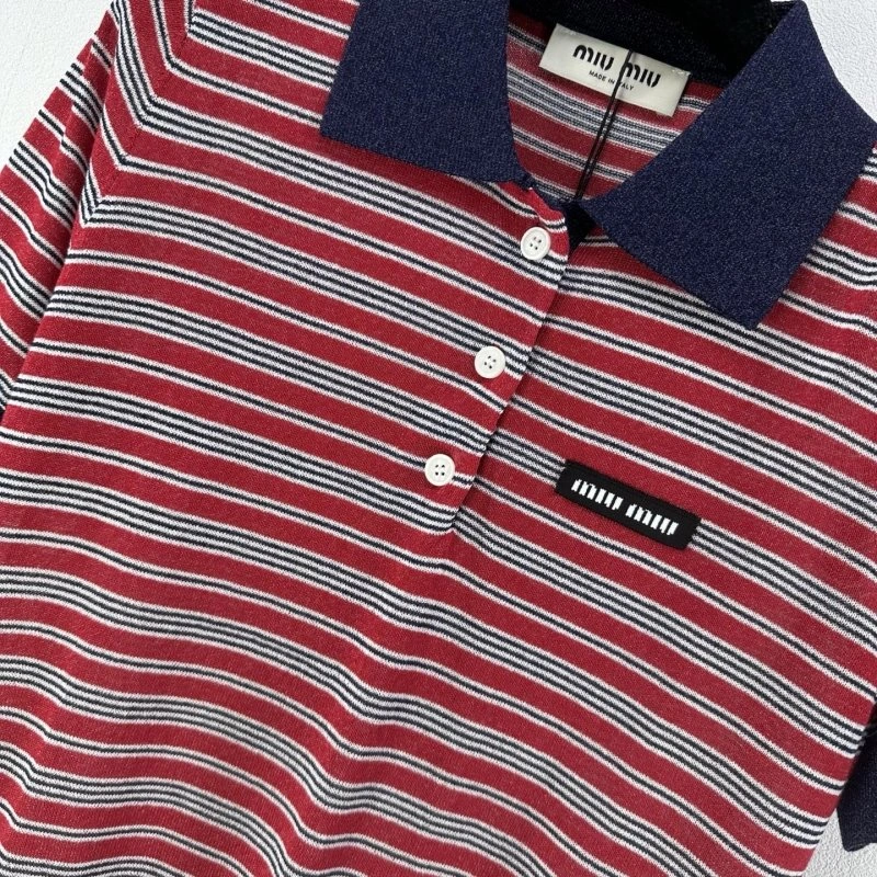 Brand-authenticated Miu Miu T-Shirts