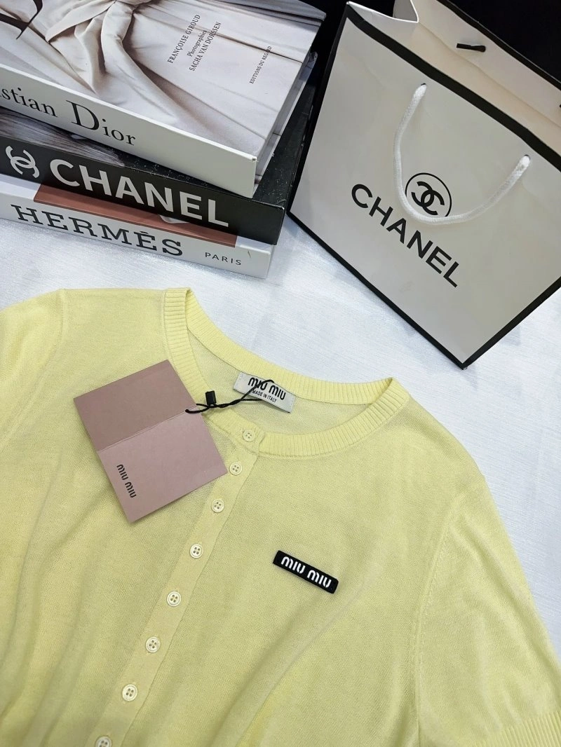 Brand-authenticated Miu Miu T-Shirts